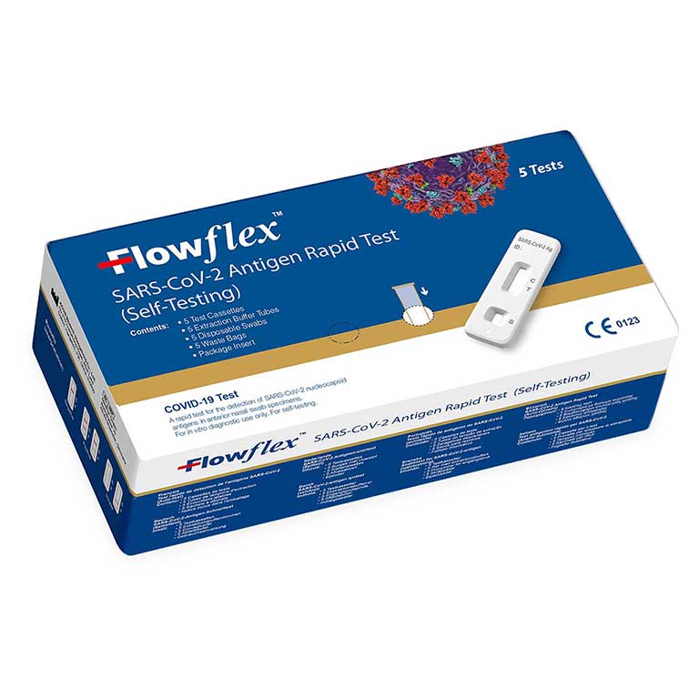 Acon Biotech Flowflex sneltest (5 stuks) – Werkgeversneltest.nl
